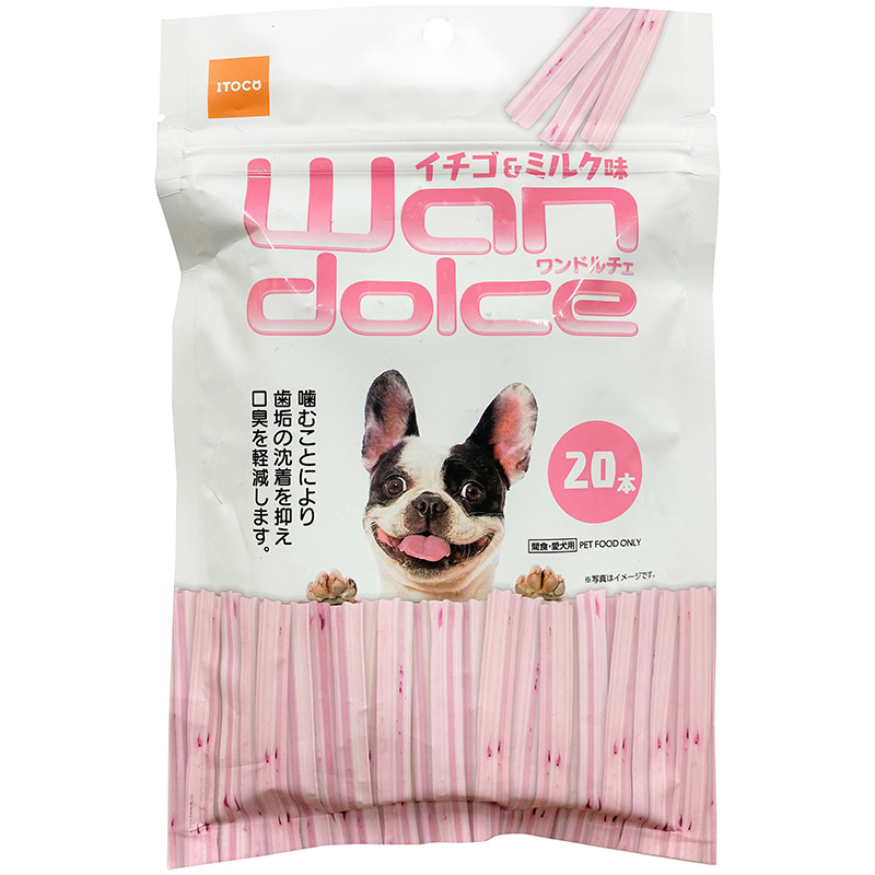 [イトウ＆カンパニーリミテッド]ワンドルチェ イチゴ＆ミルク味 20本 ラブリー・ペット商事 株式会社 問屋・仕入れ・卸・卸売の専門【仕入れならNETSEA】