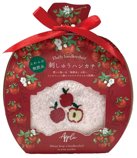 刺しゅうハンカチアップルRD 171419 パルマート 株式会社 | 卸売・ 問屋・仕入れの専門サイト【NETSEA】