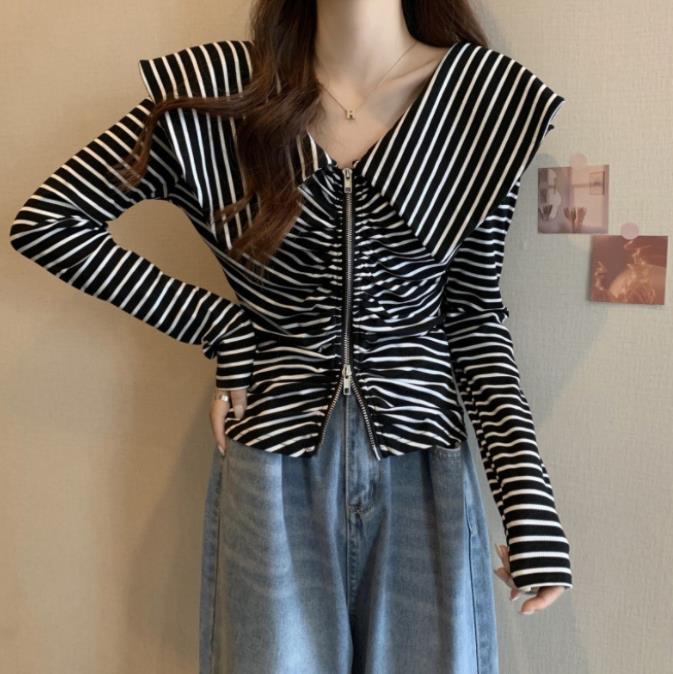 2022春秋新作 レディース 女 長袖 ボーダー柄 Tシャツ トップス インナー M-4XL 朝商事 合同会社 | 卸売・ 問屋・仕入れの専門サイト【NETSEA】