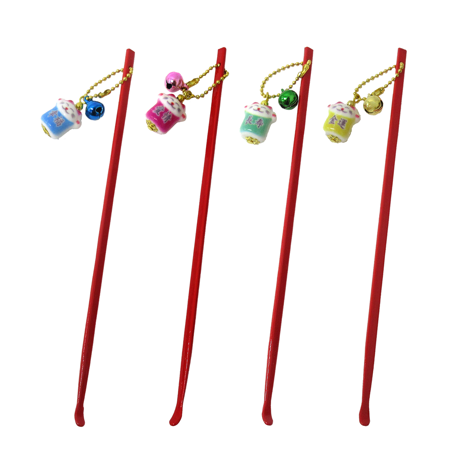 ＜日用品雑貨・開運グッズ＞福ねこ耳かき 赤 No.401-010 | 卸売・ 問屋・仕入れの専門サイト【NETSEA】