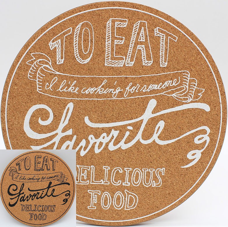 MDF+コルク 鍋敷き【まとめ買い10点】 株式会社 ヤマニ物産 問屋・仕入れ・卸・卸売の専門【仕入れならNETSEA】