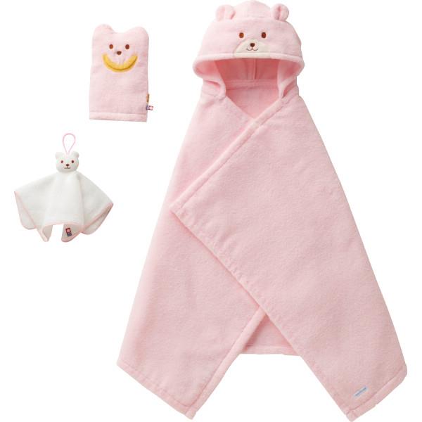 ミキハウス バスポンチョセット ピンク 40-3821-493 HAMANO 問屋・仕入れ・卸・卸売の専門【仕入れならNETSEA】