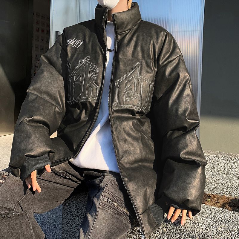 トップス アウター ジャケット 中綿ダウン PU フェイクレザー メンズ 合同会社 Jams 問屋・仕入れ・卸・卸売の専門【仕入れならNETSEA】