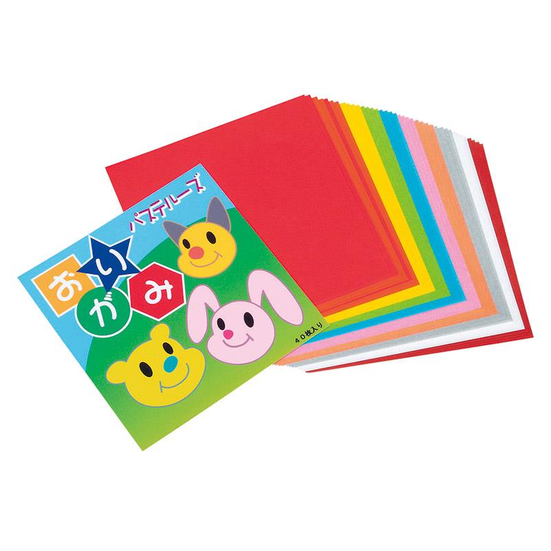 パステルおりがみ40枚 1628-04 HAMANO 問屋・仕入れ・卸・卸売の専門【仕入れならNETSEA】