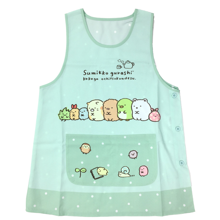 すみっコぐらし エプロン 転写脇釦 M-L サックス 874700 | 卸売・ 問屋・仕入れの専門サイト【NETSEA】