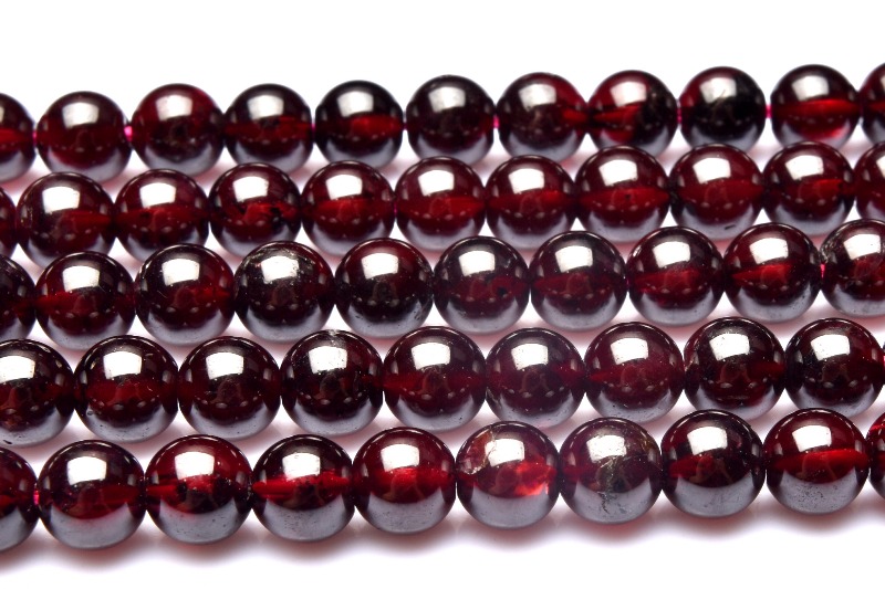 インド産 ガーネット 6mm 1連（約38cm） _RG618-6 | 卸売・ 問屋・仕入れの専門サイト【NETSEA】