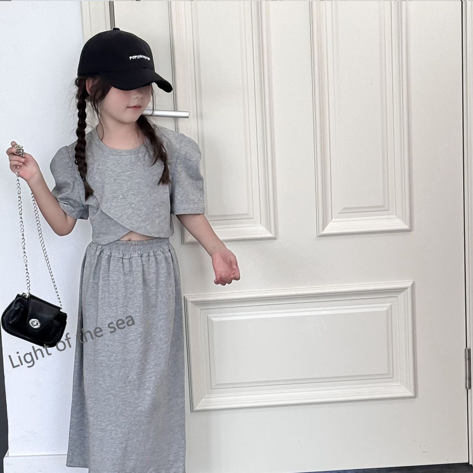 2024夏新作 ベビー服 韓国風子供服 女の子半袖トップス +スカート枚2点セット 90cm-150cm 個人事業主 Light of the sea 問屋・仕入れ・卸・卸売の専門【仕入れなら ...