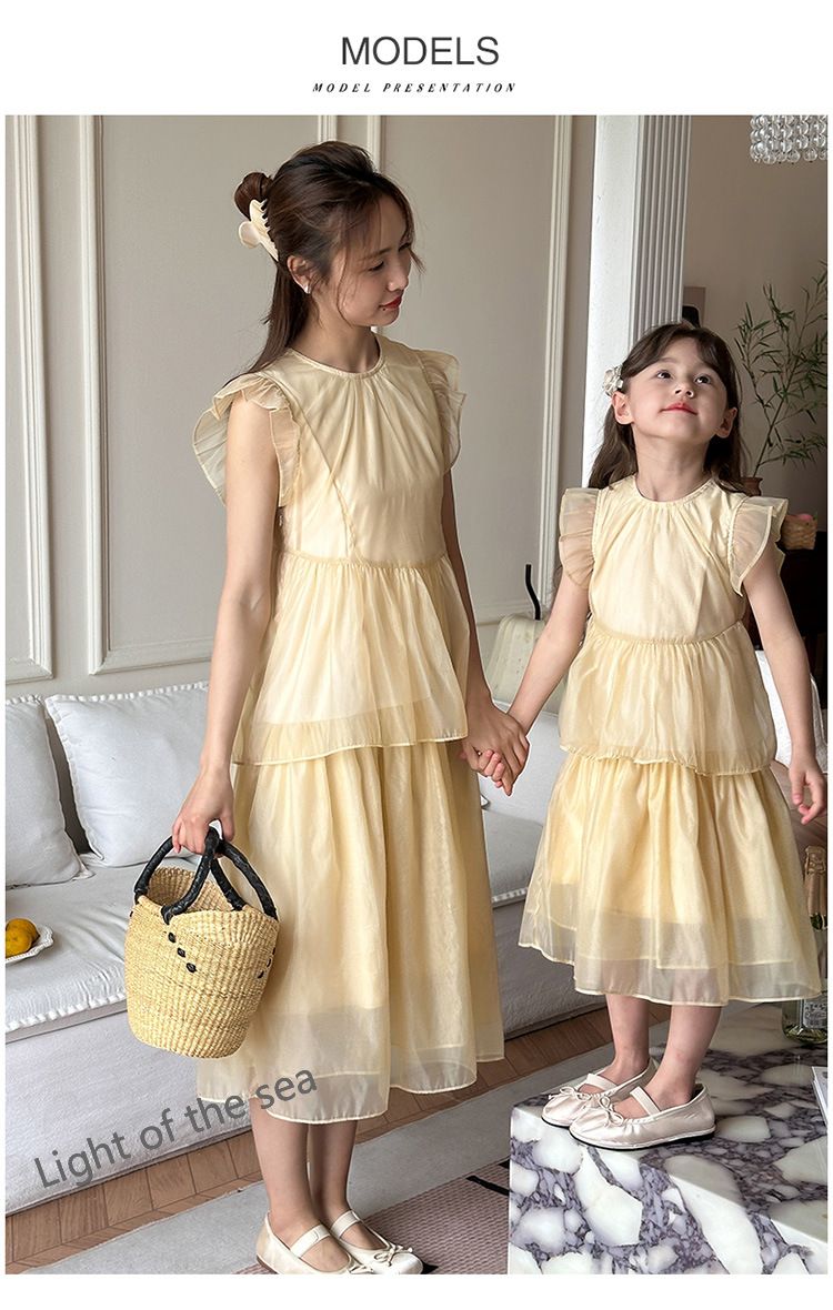 2024新作 韓国子供服 親子服 女の子 袖なしワンピース100-150cm 個人事業主 Light of the sea | 卸売・ 問屋・仕入れの専門サイト【NETSEA】