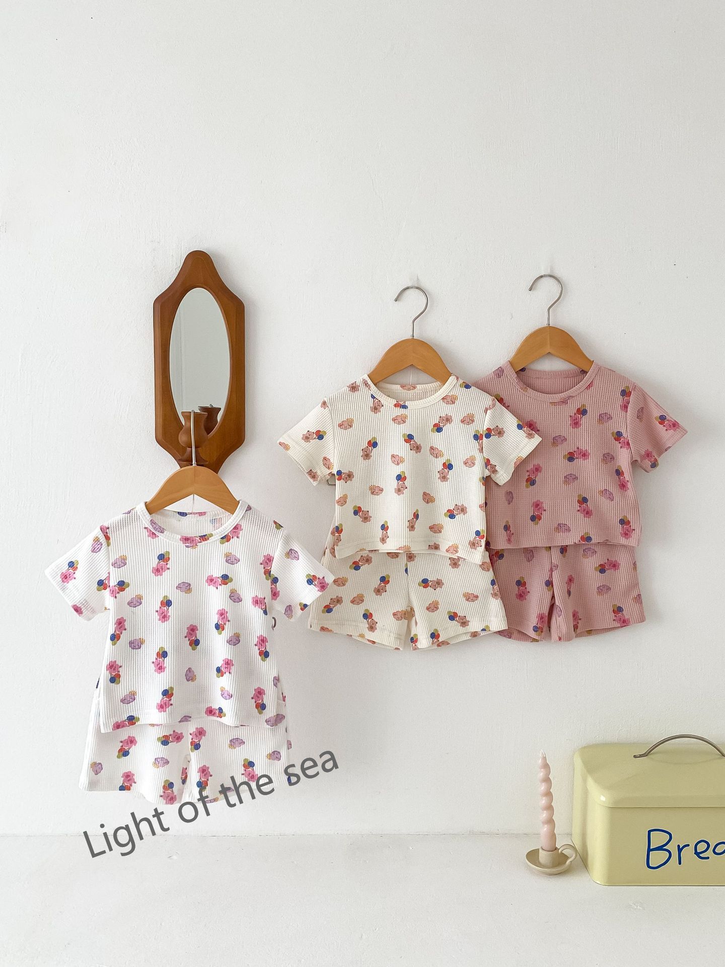 2024夏新作 ベビー服 韓国風子供服女の子半袖 トップス+ショートズボン 2点セット3色 66cm-100cm 個人事業主 Light of the sea | 卸売・ 問屋・仕入れの専門 ...