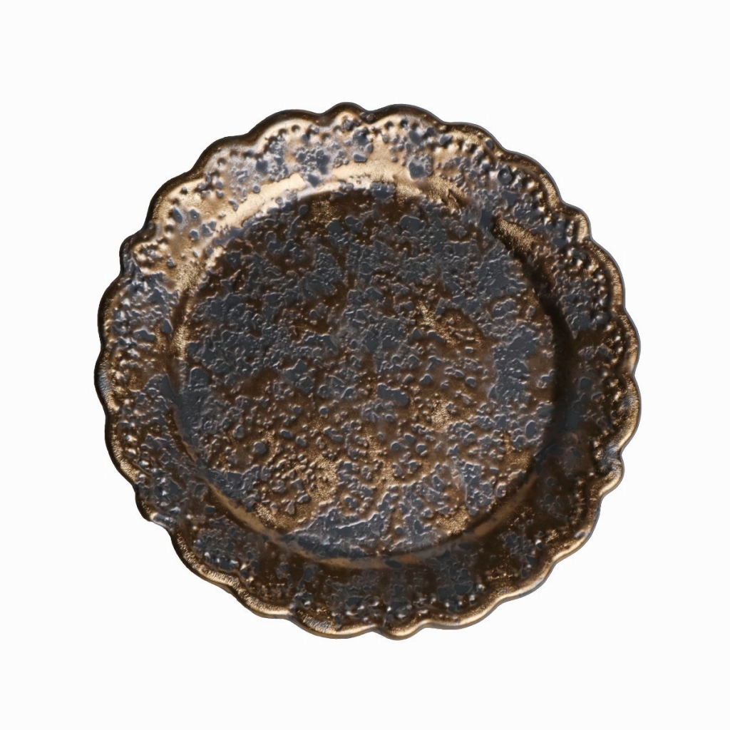 アワサカ シェフズウェア ゴールドグレーズ プレートS SP88-B01 | 卸売・ 問屋・仕入れの専門サイト【NETSEA】