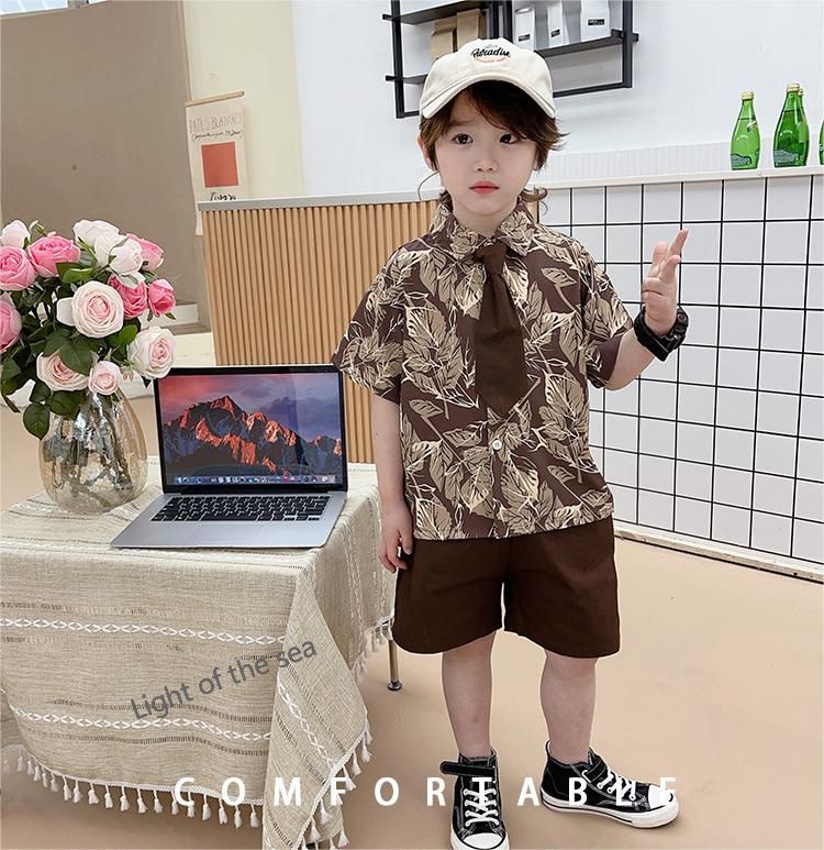 2024夏新作 ベビー服 韓国風子供服 男の子 半袖トップス+ ショートズボン 2点セット 90cm-150cm 個人事業主 Light of the sea | 卸売・ 問屋・仕入れの専門 ...