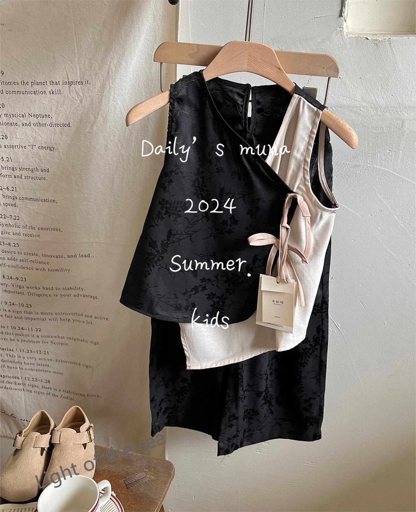 2024夏新作 ベビー服 韓国風子供服 女の子 袖なし トップス+キュロットスカート110cm-150cm | 卸売・ 問屋・仕入れの専門サイト【NETSEA】