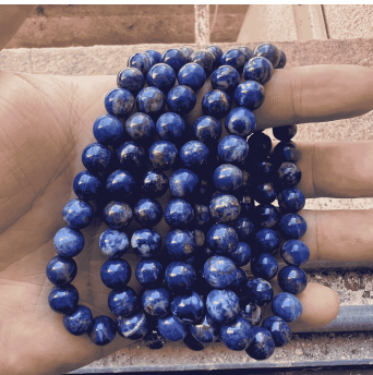 5Aラピスラズリ 瑠璃 ブレスレット6-10mm パワーストーン レディース メンズ お守りクセサリー 株式会社ビーズストーン | 卸売・ 問屋・仕入れの専門サイト【NETSEA】
