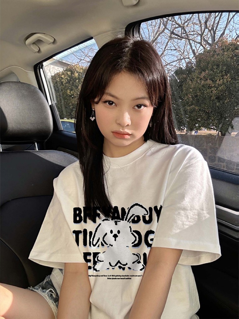 半袖Tシャツレディース夏特大デザインセンスニッチクルーネックルーズe377 オフィス・ミライ株式会社 問屋・仕入れ・卸・卸売の専門【仕入れならNETSEA】