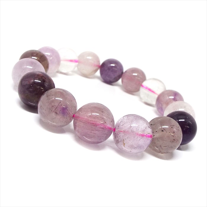 ブラジル産 天然石 スーパーセブン ブレスレット 約13mm 《SION 天然石 パワーストーン》 | 卸売・ 問屋・仕入れの専門サイト【NETSEA】