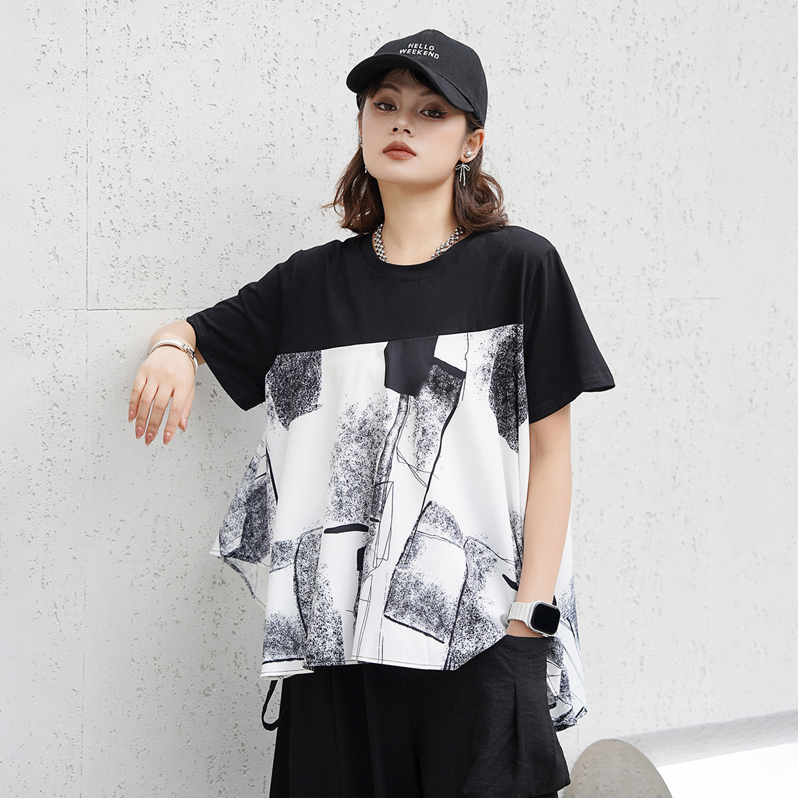 初回送料無料 夏レディースファッション カジュアル ゆったり Tシャツ プリント 人気トップス Sommy 株式会社 問屋・仕入れ・卸・卸売の専門【仕入れならNETSEA】