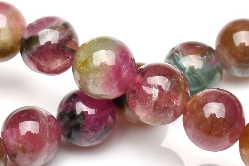 【1点物】AA☆透過性あり ウォーターメロントルマリン 6.5mm ブレスレット _U3776 | 卸売・ 問屋・仕入れの専門サイト【NETSEA】