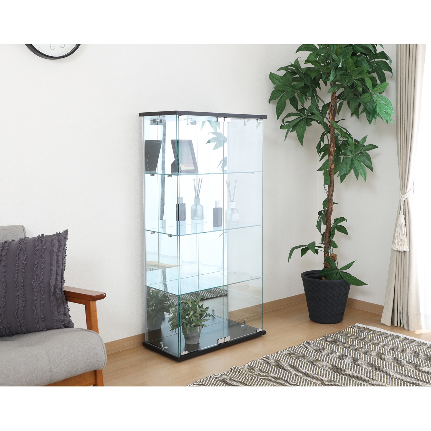 ガラスコレクションケース BAAL ワイド BK | 卸売・ 問屋・仕入れの専門サイト【NETSEA】