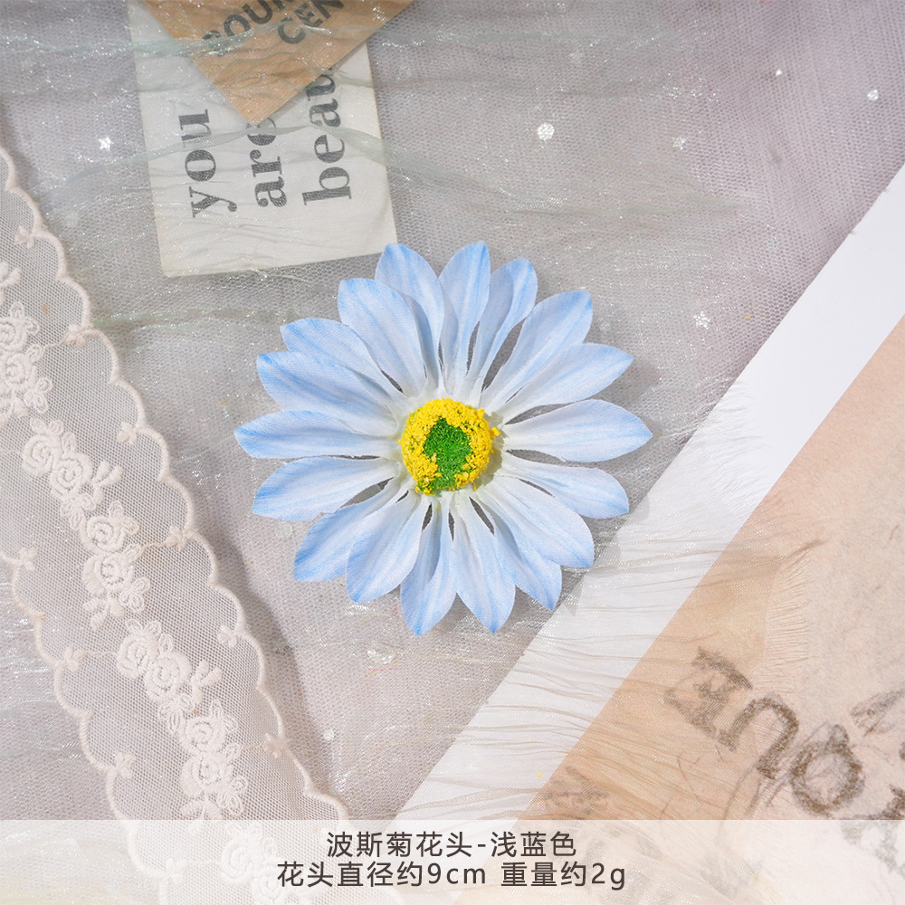 コスモスの花の頭の家の装飾をシミュレーションします。FS-コスモスフラワーヘッド-ライトブルー | 卸売・ 問屋・仕入れの専門サイト【NETSEA】
