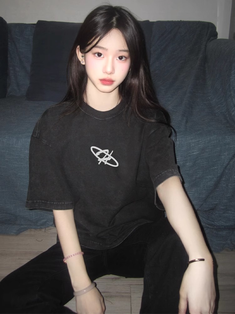 【予約224945】大きいサイズ春夏新作 韓国風 レディース ビンテージ風の加工 半袖 TシャツLL-4L | 卸売・ 問屋・仕入れの専門サイト【NETSEA】