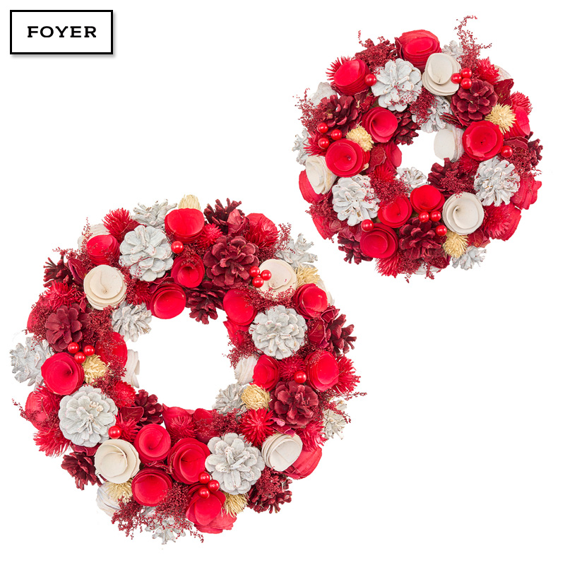 クリスマスグッズ 2025AW 先行予約 リースレッドR&Wコーンズ眠りミックス | 卸売・ 問屋・仕入れの専門サイト【NETSEA】