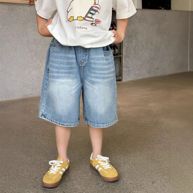 姉妹兄弟コーデ 春夏 韓国風子供服 デニムズボン ハーフパンツ ワイドパンツ ユニセックス 90-150 | 卸売・ 問屋・仕入れの専門サイト【NETSEA】