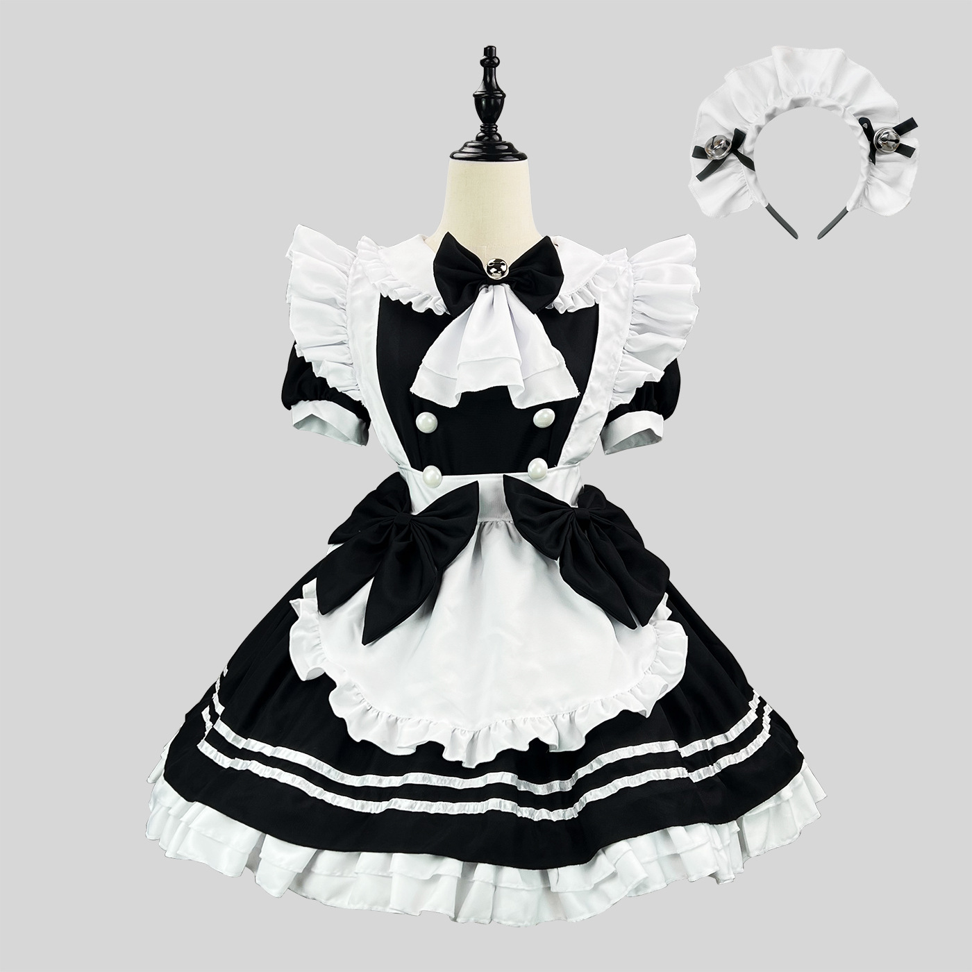 S～6L大きいサイズ★コスプレ メイド服 エプロン ロリータ クラシカル ゴスロリ ハロウィン 5set | 卸売・ 問屋・仕入れの専門サイト【NETSEA】
