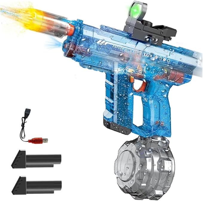 電動ウォーターガン LED灯光噴火効果 照準器 電動 連射式 2個バッテリー付き 自動給水 800ML貯水タンク搭載 | 卸売・ 問屋・仕入れの専門サイト【NETSEA】