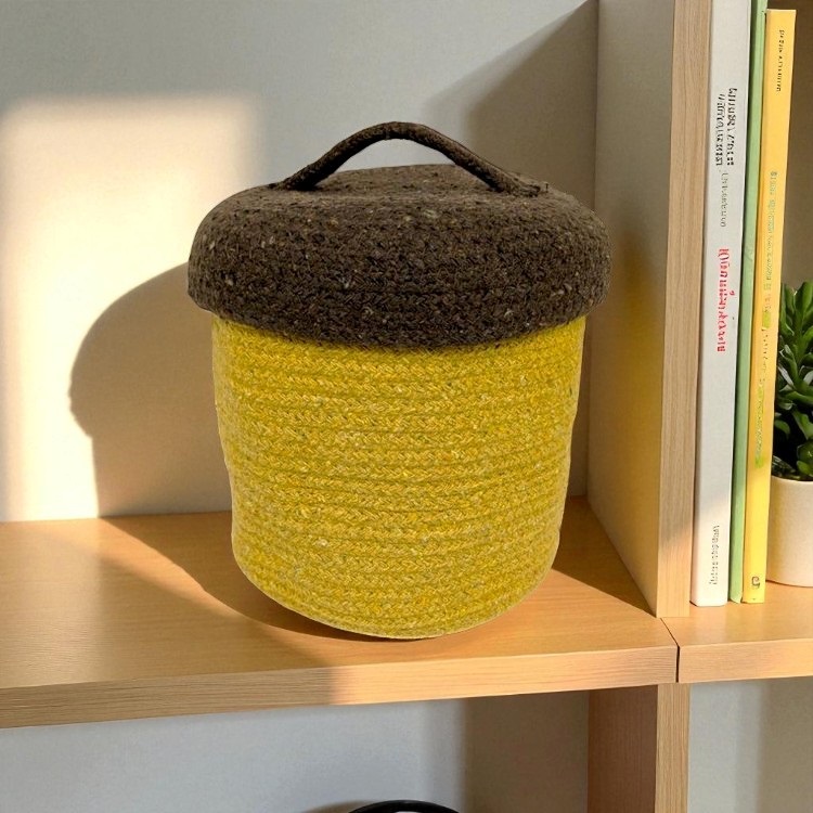 どんぐり型ロープ収納BOX 蓋つき 環境に優しいリサイクル糸100% | 卸売・ 問屋・仕入れの専門サイト【NETSEA】