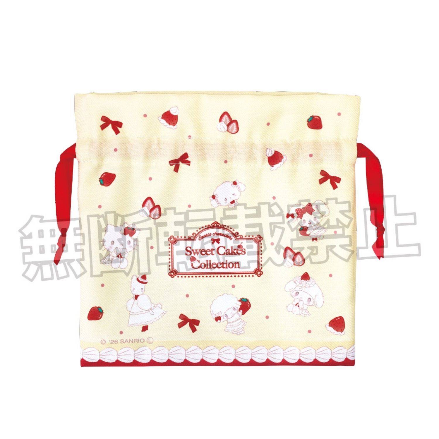 【4月予定】 SR-5530512SC サンリオ リボンフラット巾着 ショートケーキ | 卸売・ 問屋・仕入れの専門サイト【NETSEA】