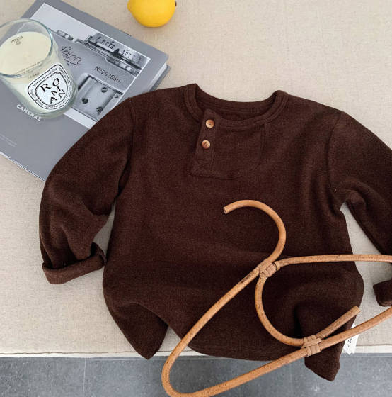 2025秋冬新作 韓国風子供服 カジュアル 長袖 トップス Tシャツ 男女兼用 90-140cm 3色 | 卸売・ 問屋・仕入れの専門サイト【NETSEA】