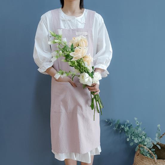 新作 綿100% 無地シンプルエプロン ウォッシュ加工 ワイドストラップ キッチン・花屋・家庭用 前掛け | 卸売・ 問屋・仕入れの専門サイト【NETSEA】