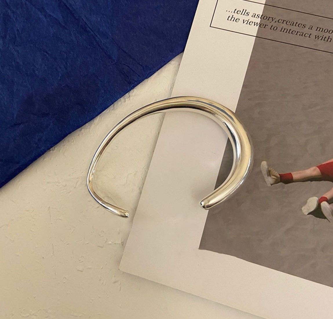 S925｜斜め変形ブレスレット UP to YOU 問屋・仕入れ・卸・卸売の専門【仕入れならNETSEA】