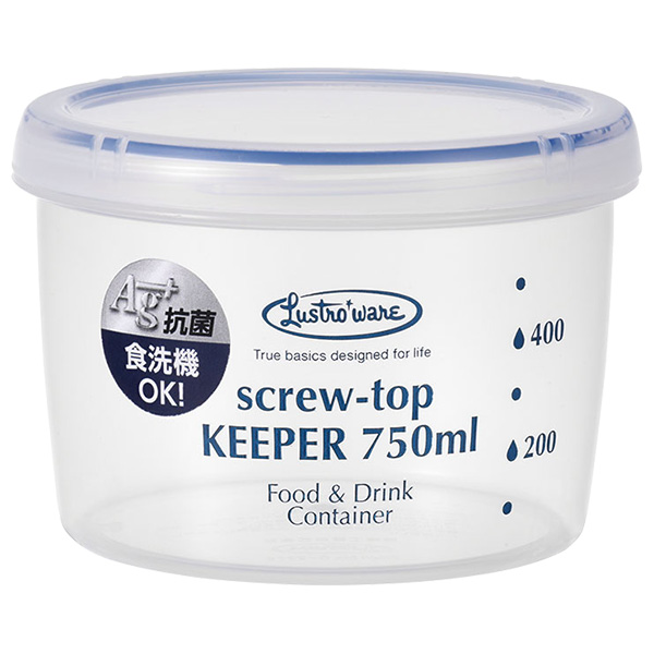 岩崎工業 スクリュートップキーパー 750ml 浅型 ( プラスチック 保存容器 ) | 卸売・ 問屋・仕入れの専門サイト【NETSEA】