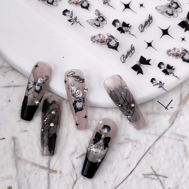 ネイルシール 貼るだけ 5D ネイルパーツ ネイル用装飾 可愛いネイル飾り 貼り付け デコパーツ | 卸売・ 問屋・仕入れの専門サイト【NETSEA】