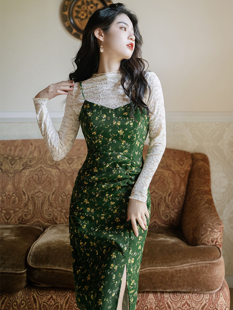 初回送料無料 新作 レーストップスとワンピース2点セット ファション服 人気商品 Sommy 株式会社 問屋・仕入れ・卸・卸売の専門【仕入れならNETSEA】