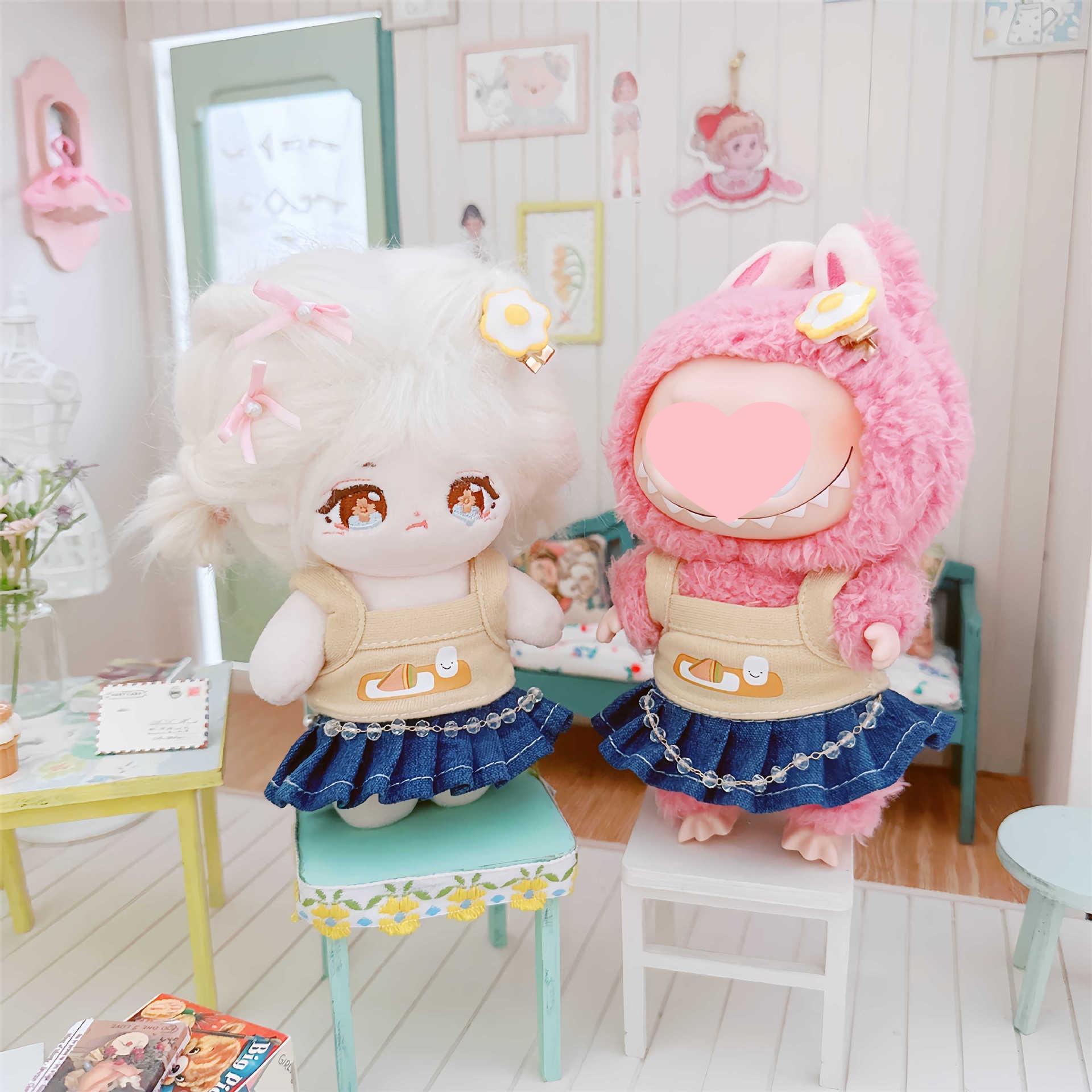 新作 ぬいぐるみ用服 ドール用 着せ替え服 おもちゃ 人形doll ミニドール 10cm ドールハウス 3点セット | 卸売・ 問屋・仕入れの ...