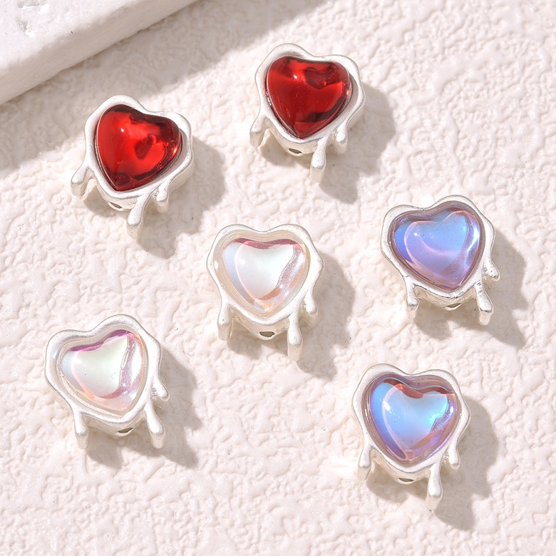 DIY素材 手芸diy用 貼り付けパーツ デコパーツ デコレーションパーツ ペンダント ハート 2色 LENA | 卸売・ 問屋・仕入れの専門サイト【NETSEA】