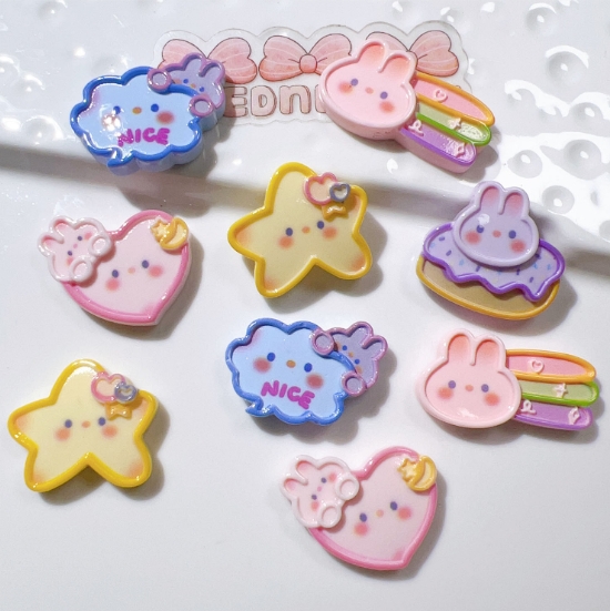 手芸diy用 手作り DIY素材 デコパーツ 樹脂 材料 星 貼り付けパーツ アクセサリーパーツ 5色 LENA | 卸売・ 問屋・仕入れの専門サイト【NETSEA】