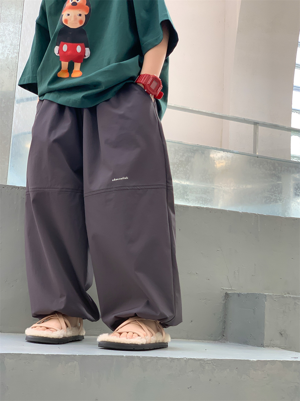 ★Boys&Girls★ キッズロングパンツ カジュアル 子供simpleカーゴパンツ 韓国キッズファッション 株式会社 C2Jジャパン 問屋・仕入れ・卸・卸売の専門【仕入れならNETSEA】