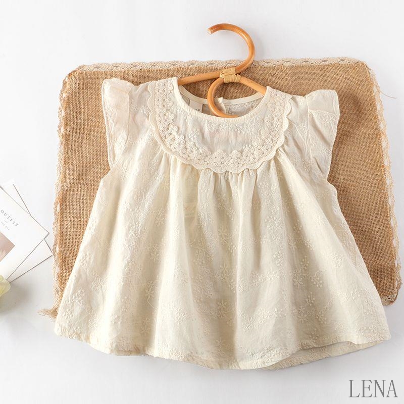 2023夏新作 韓国風子供服 キッズ 女の子 トップス ノースリーブ シャツ 80-120cm LENA 問屋・仕入れ・卸・卸売の専門【仕入れならNETSEA】