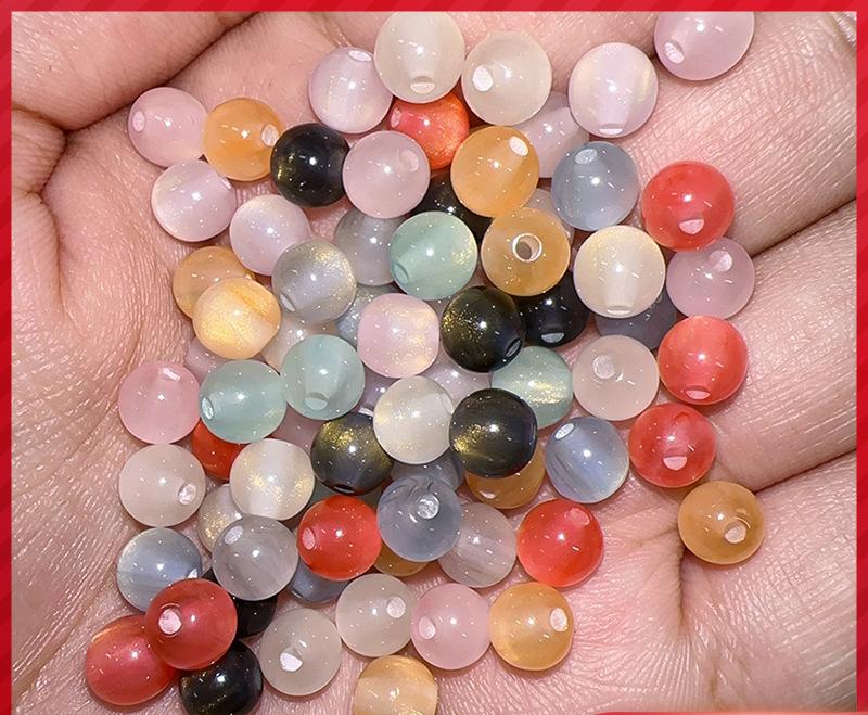 6mm 樹脂 穴ありデコパーツDIY ビーズパーツ デコ素材 手芸材料 チェーンパーツ アクセサリーパーツ | 卸売・ 問屋・仕入れの専門サイト【NETSEA】