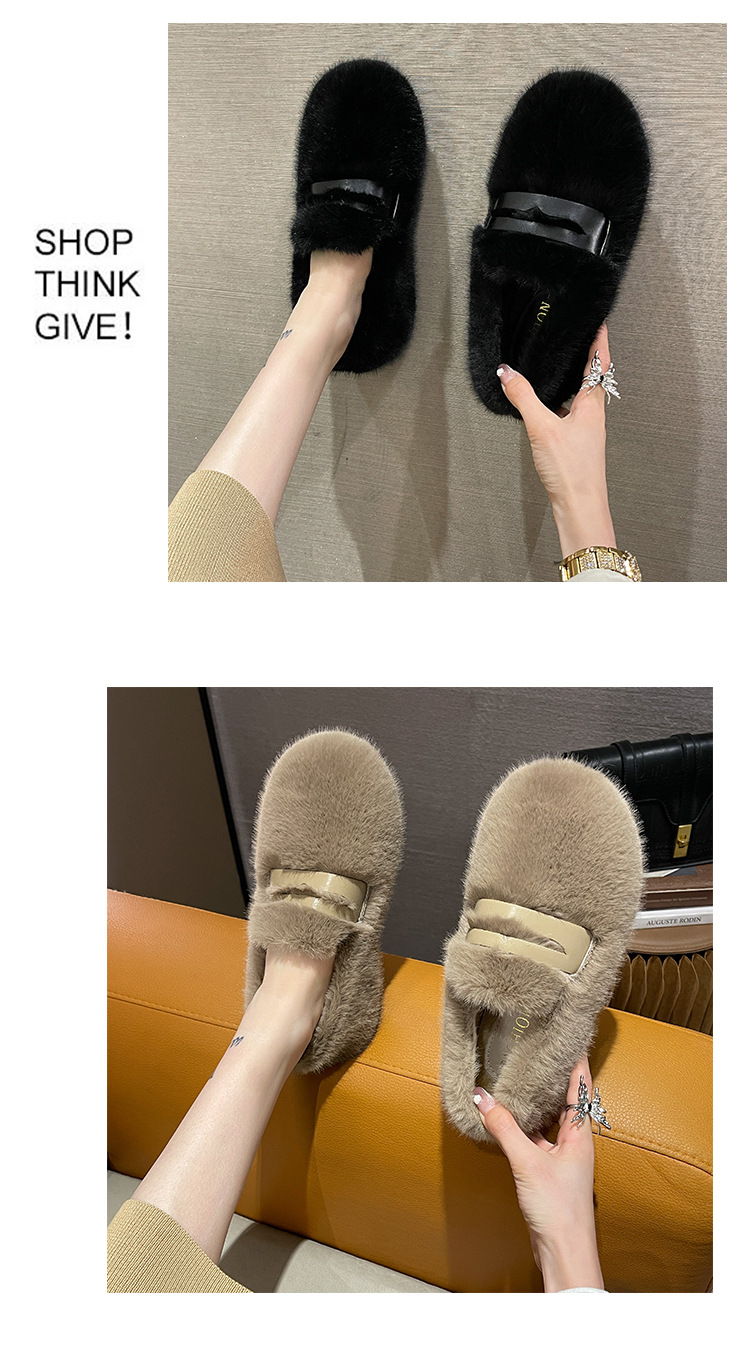 2023新作 レディース スリッポン 靴 起毛 ボアふわふわ 秋冬 防寒