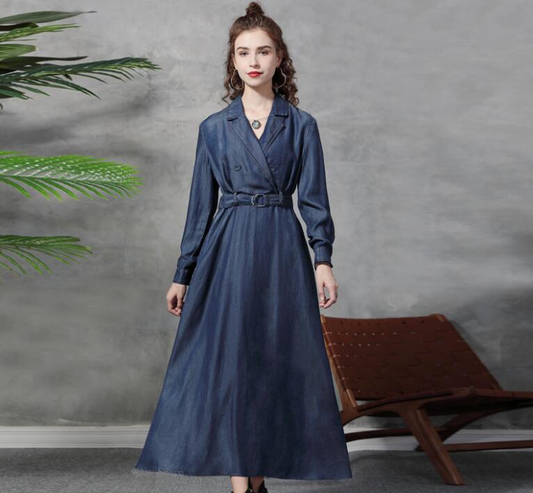 ★ロングワンピース★デニムワンピース ゆったり カジュアルウェア 2021年秋冬新作 OLワンピース CONFOR 問屋・仕入れ・卸・卸売の専門【仕入れならNETSEA】