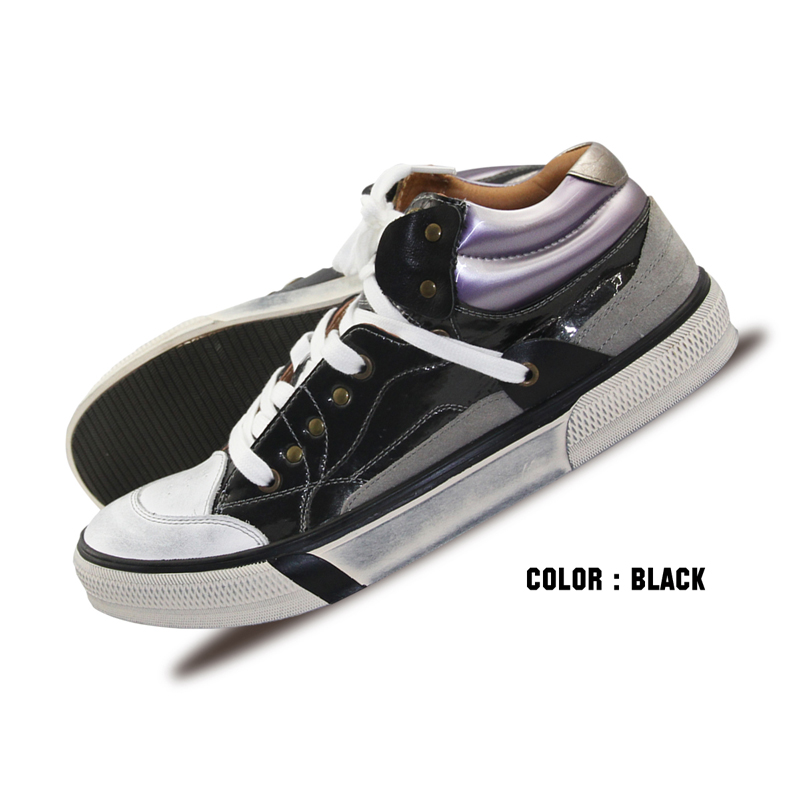 エナメルカジュアルスニーカー ユーズド加工 GR-7003 | 卸売・ 問屋・仕入れの専門サイト【NETSEA】