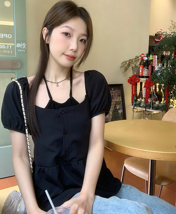 【大きいサイズL-4XL】【春夏新作】ファッショントップス♪アンズ/ブラック2色展開 株式会社 スリー・ストンズ レディース 問屋・仕入れ・卸・卸売の専門【仕入れならNETSEA】