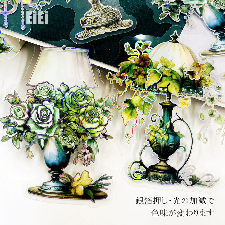 立体 銀箔押し クリアシール コラージュ素材 ローズ 薔薇 花柄 20枚 ガーデニング sztz-20-132 | 卸売・ 問屋・仕入れの専門サイト【NETSEA】