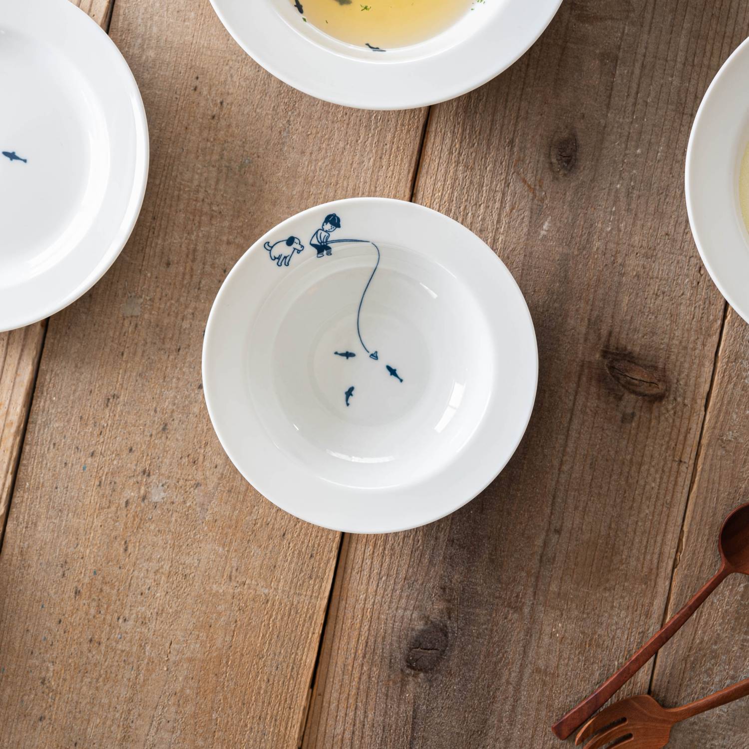 水中たんけん 釣り 18.5cmリムボウル[美濃焼] | 卸売・ 問屋・仕入れの専門サイト【NETSEA】