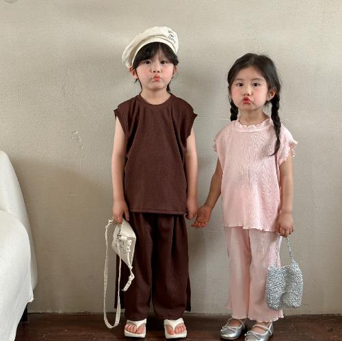 2024夏新品★子供服 ベスト＋ズボン（九分丈） セットアップ 80-150cm★4色 Sun Flower 問屋・仕入れ・卸・卸売の専門【仕入れならNETSEA】