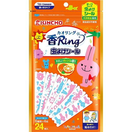 大日本除虫菊(金鳥) 虫よけ 香Ring〈カオリング〉虫よけシール ゆるあにまる 24枚入 | 卸売・ 問屋・仕入れの専門サイト【NETSEA】